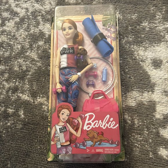 Mattel | Toys | Mattel Fitness Barbie Doll With Puppy New | Poshmark